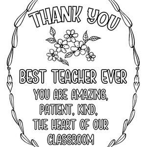 Teacher Card Printable, Teacher Appreciation Gift, Teacher Appreciation ...
