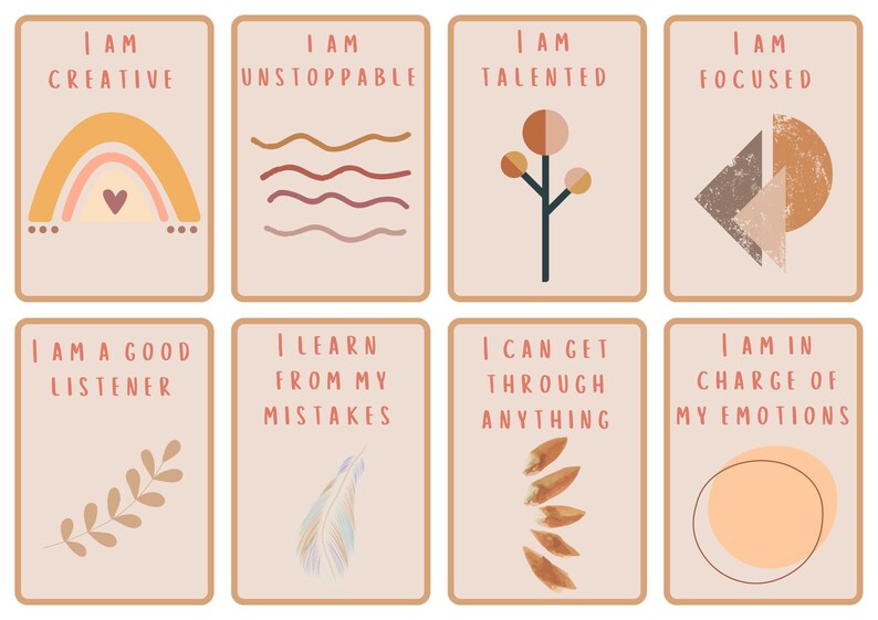 Daily Affirmation Cards, Printable Cards, Positive Affirmation Cards ...