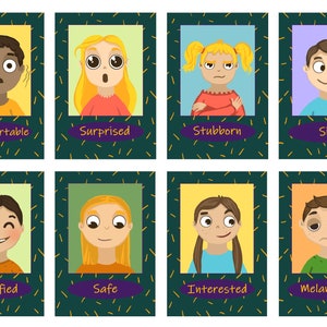 Feelings Flash Cards, Emotions Cards, Feelings Cards, Self Regulation ...