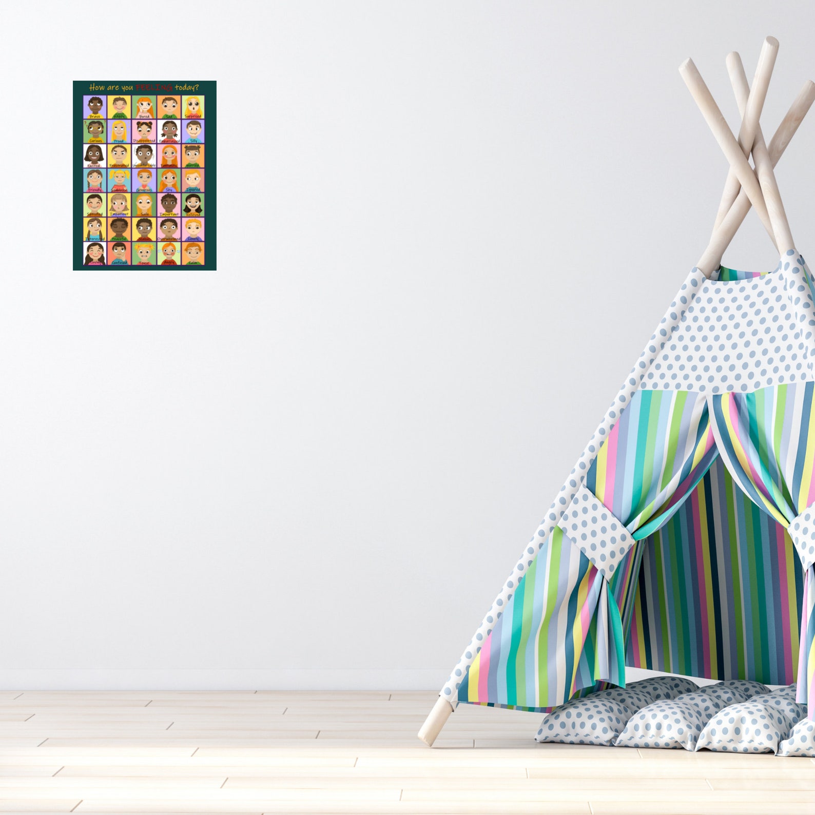 Emotions Chart for Kids and Baby Shark Feelings Chart - Etsy Canada