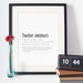 Editable School Teacher Assistant Poster L Printable, Teacher Assistant ...