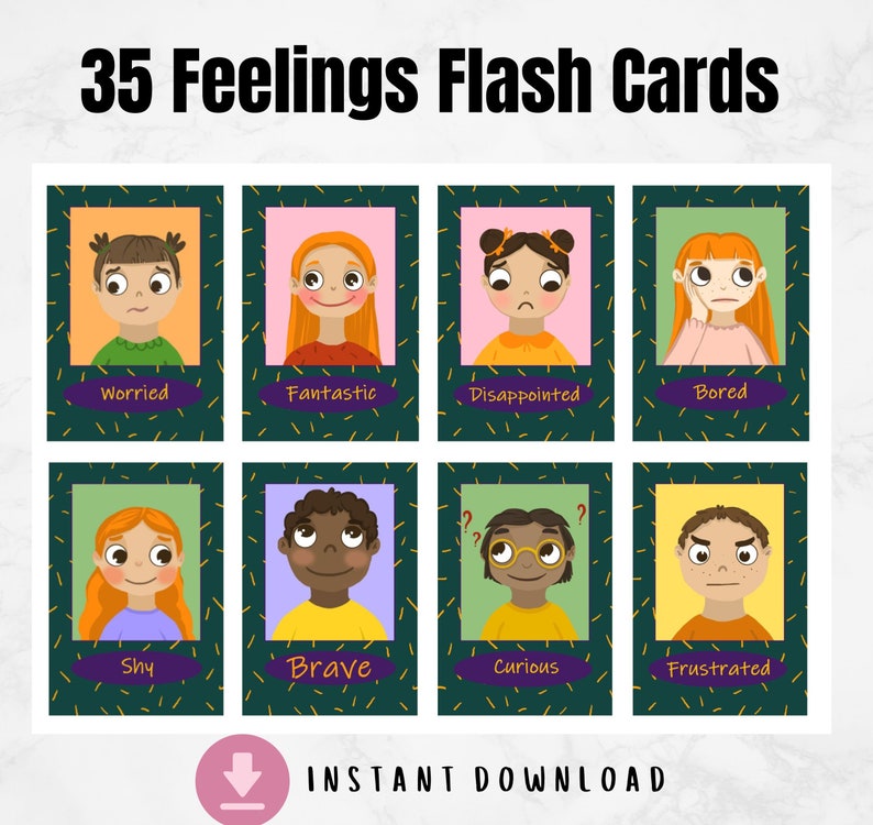 Emotions Cards, Feelings Cards, Emotions Printable, Self Regulation ...