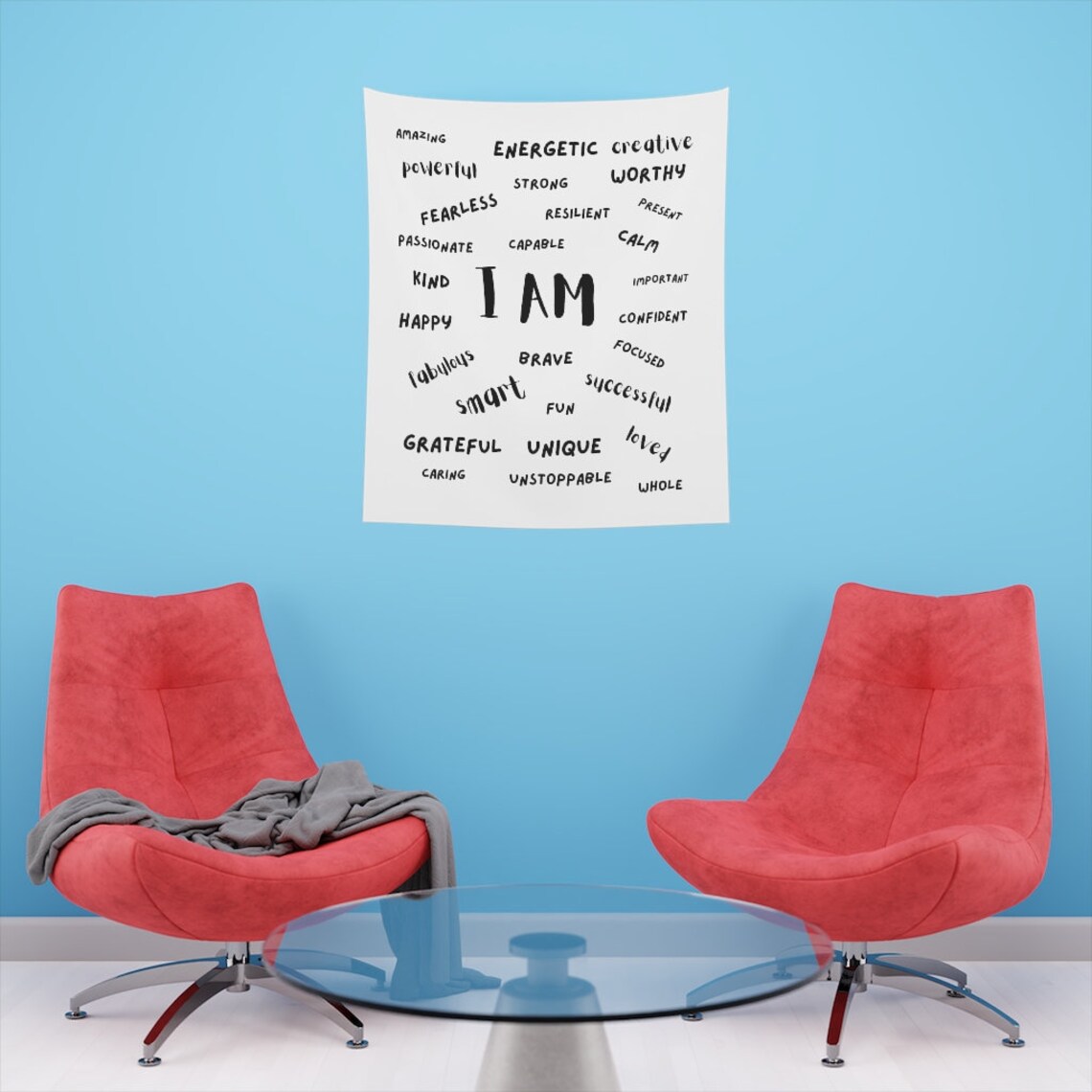 Affirmations Wall Tapestry Quotes Tapestry Wall Tapestry - Etsy