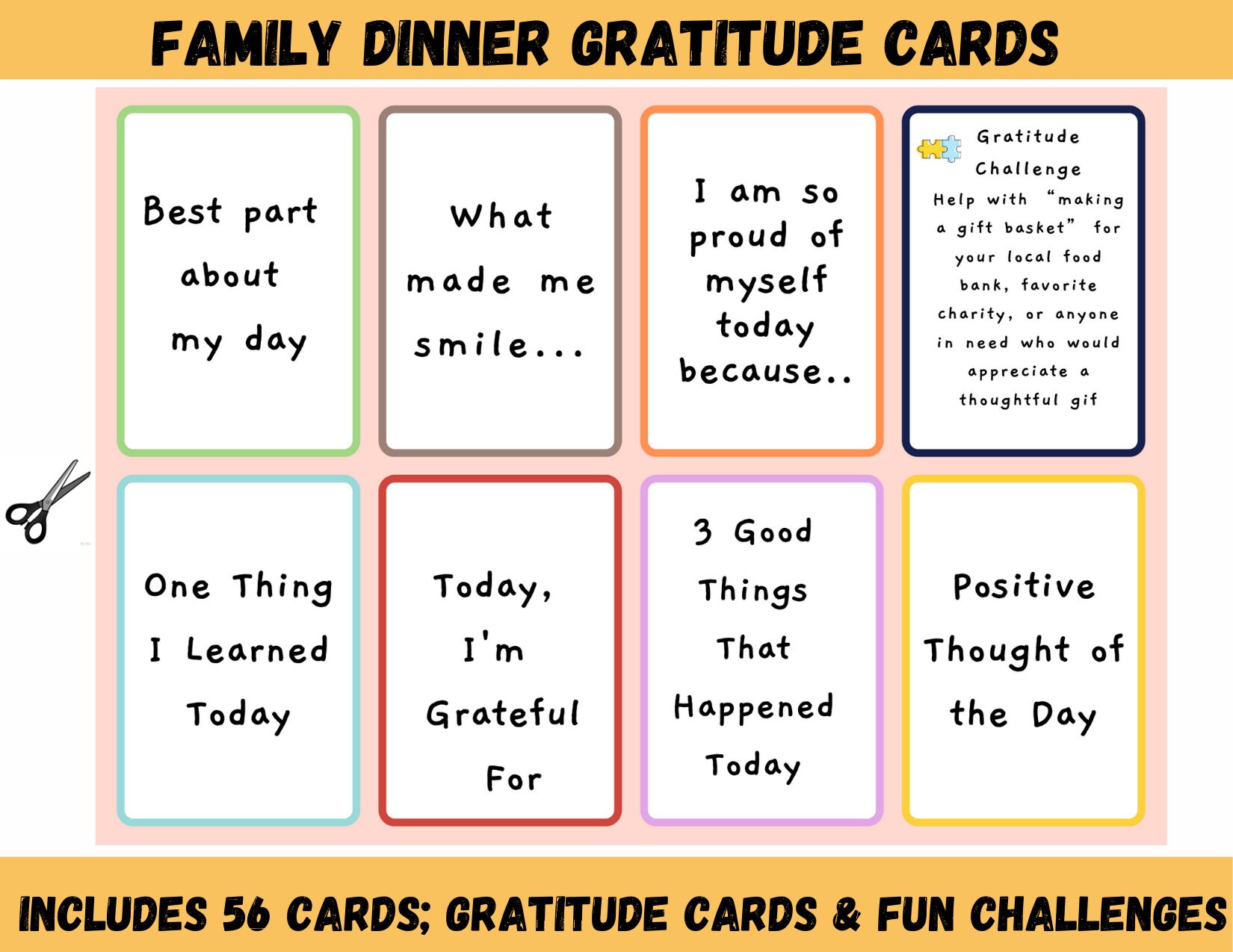 Mindful Family Bundle: Family Conversation Cards for Kids, Daily ...