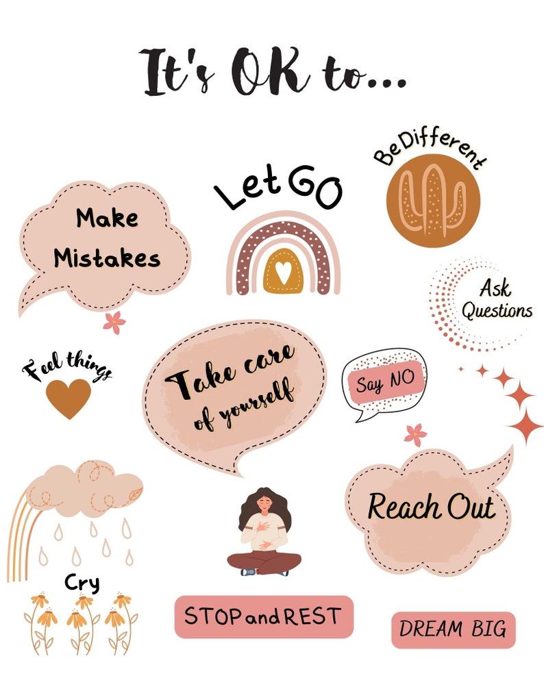 Calm Down Corner Kit, Calming Corner Wall Art, Calming Corner Chart ...