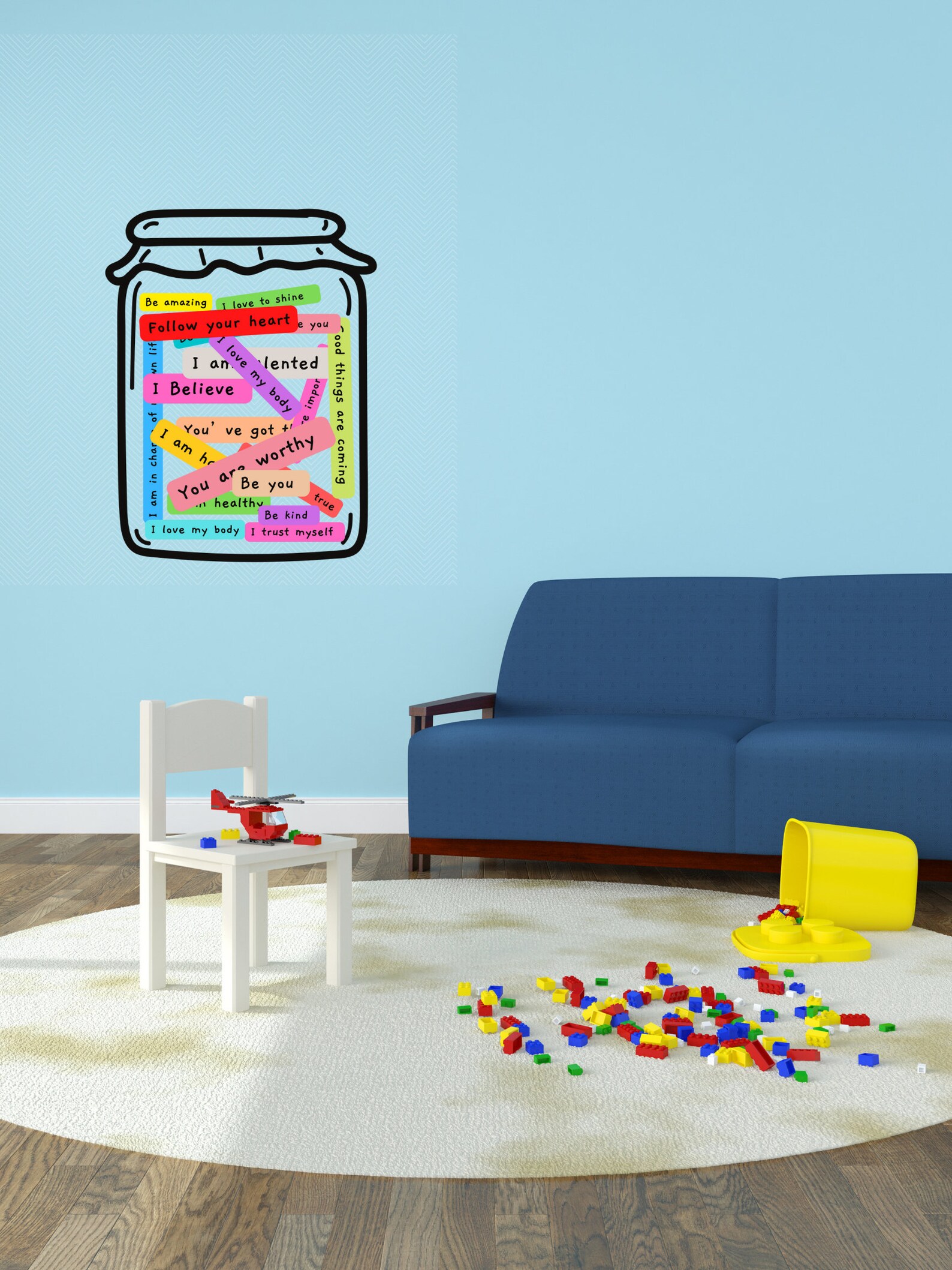 Stay Positive Jar With 82 Little Kind Notes / Affirmation Printable ...