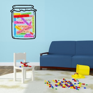 Stay Positive Jar With 82 Little Kind Notes / Affirmation Printable ...