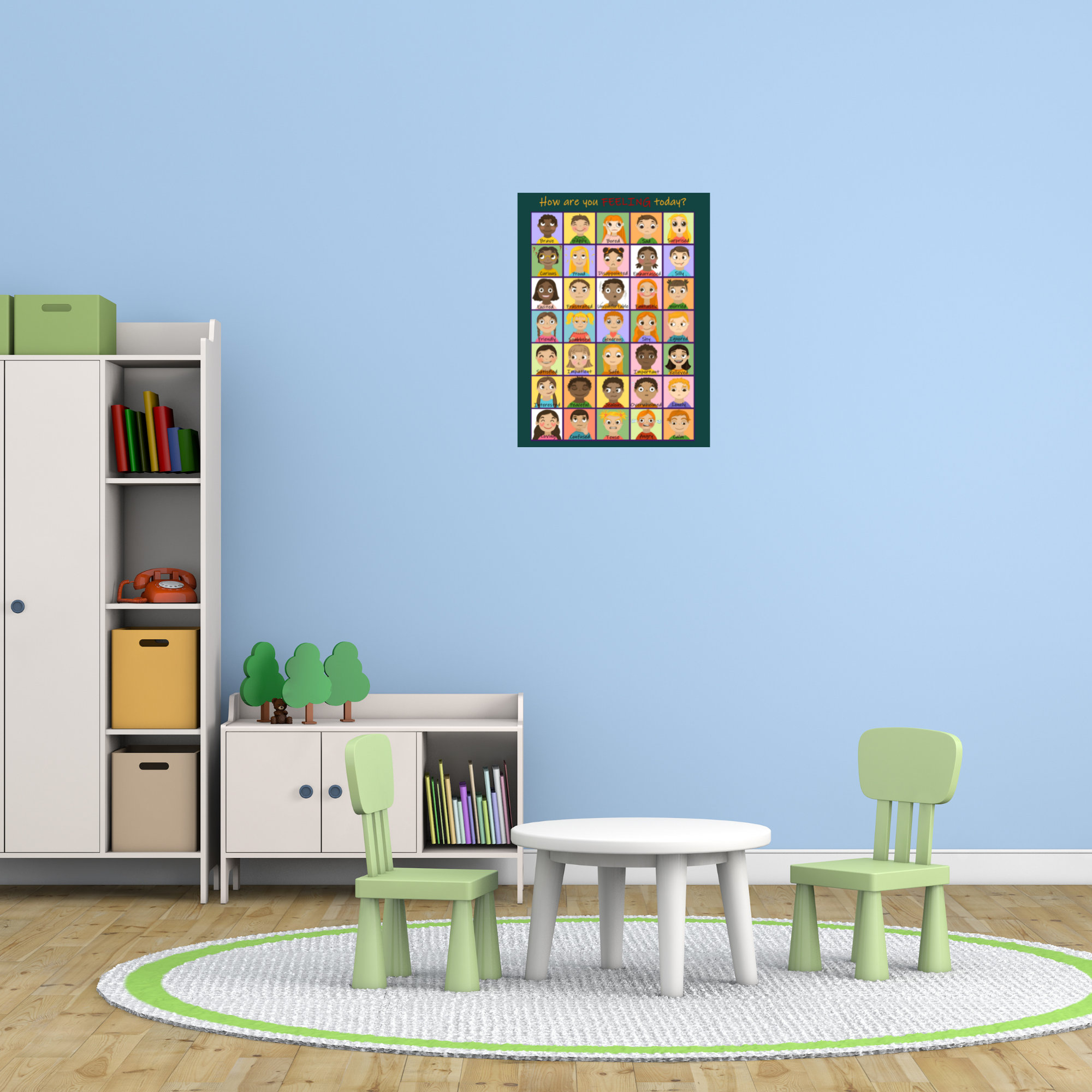 Emotions Chart for Kids Poster Digital Feelings Chart EQ - Etsy Canada