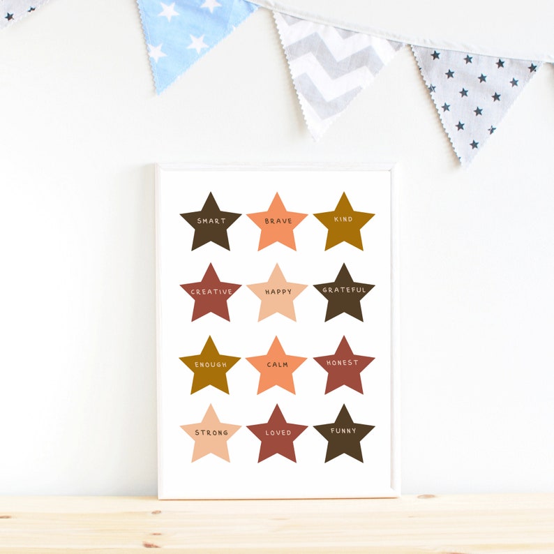 Classroom Poster Printable, Star Affirmations Poster Printable, Kids ...