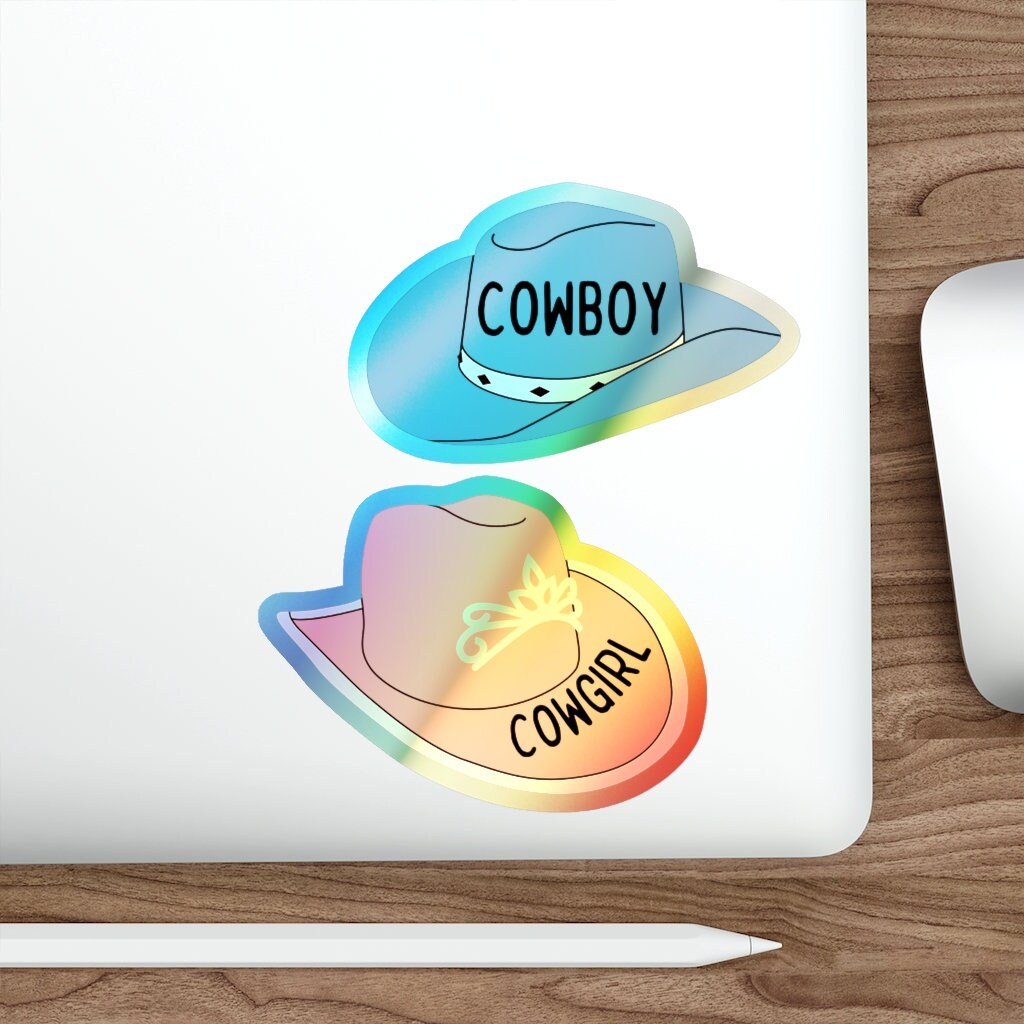 Holographic Sticker | Cowboy Sticker, Cowgirl Sticker, Stickers for Men ...