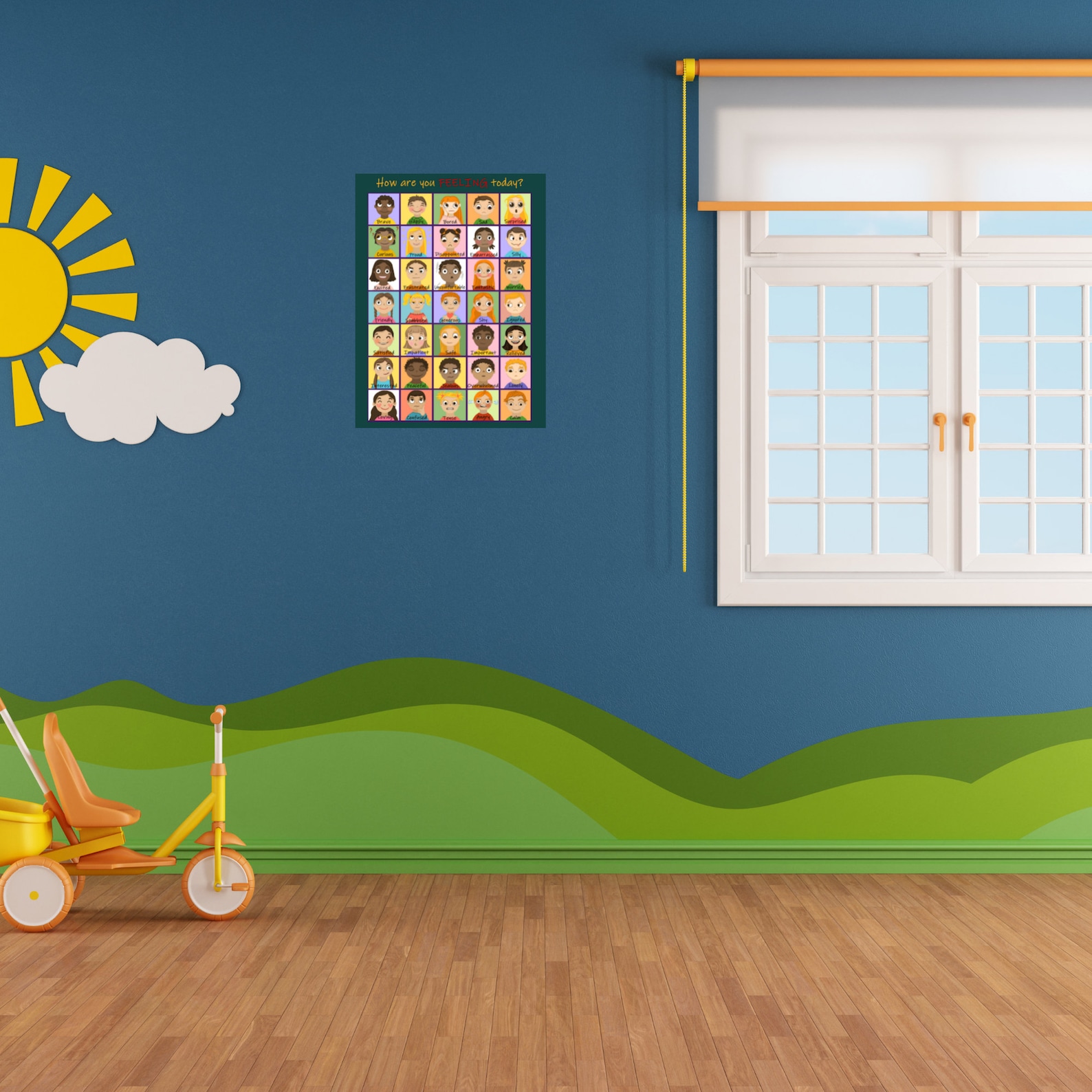 Feelings Poster Kids, Homeschool, Classroom Decor, Montessori ...