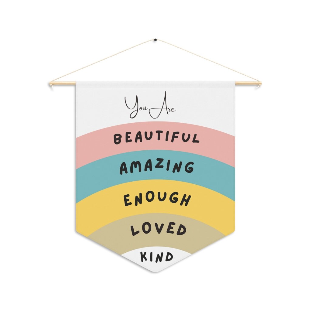 Things to Remember, Daily Affirmations Pennant, Motivational Pennant ...