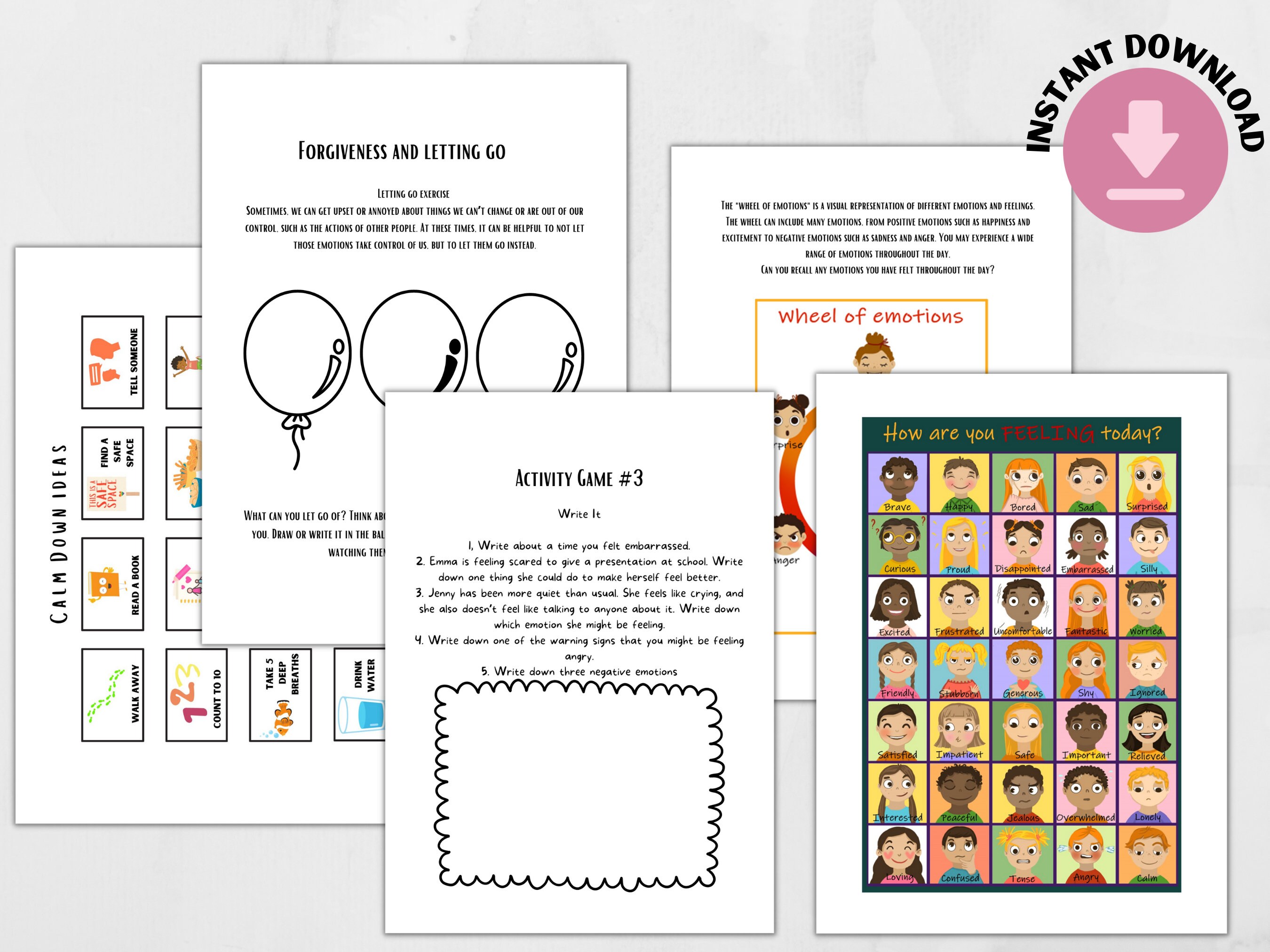 Emotional Regulation Activity Book for Kids: Emotional Intelligence EQ ...