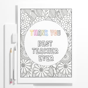 Teacher Card Printable, School Teacher Gift, Teacher Appreciation Card ...