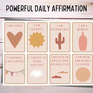 Daily Affirmation Cards, Printable Cards, Positive Affirmation Cards ...