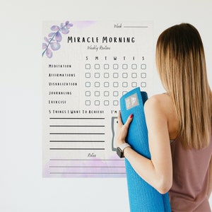 Miracle Mornings Routine, Miracle Mornings Planner, Morning Routine ...