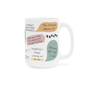 Vortex Mug, Affirmations Mug, Manifestation Mug, Positive Affirmations ...