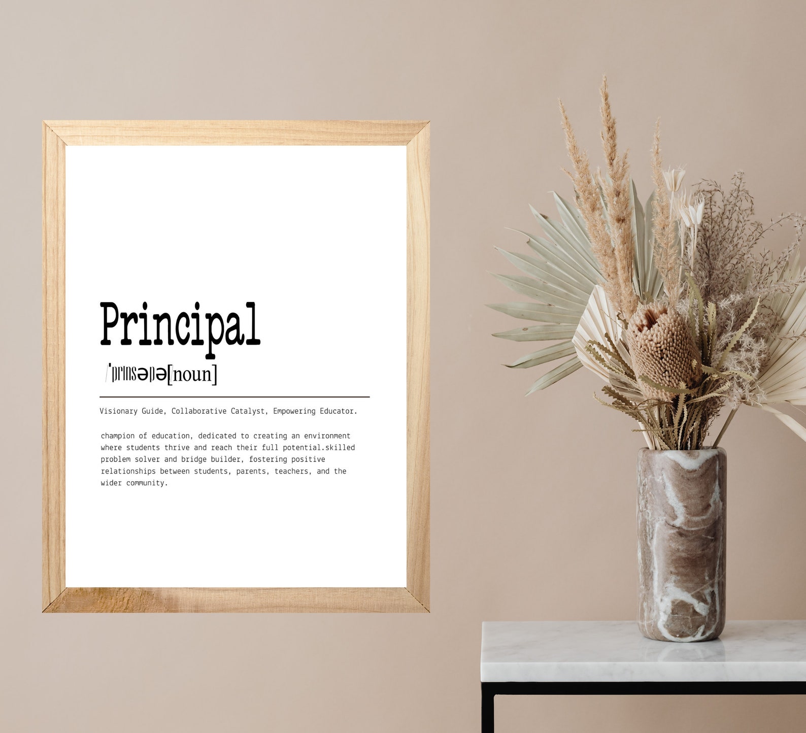 Editable School Principal Printable, School Principal Gift, Principal ...