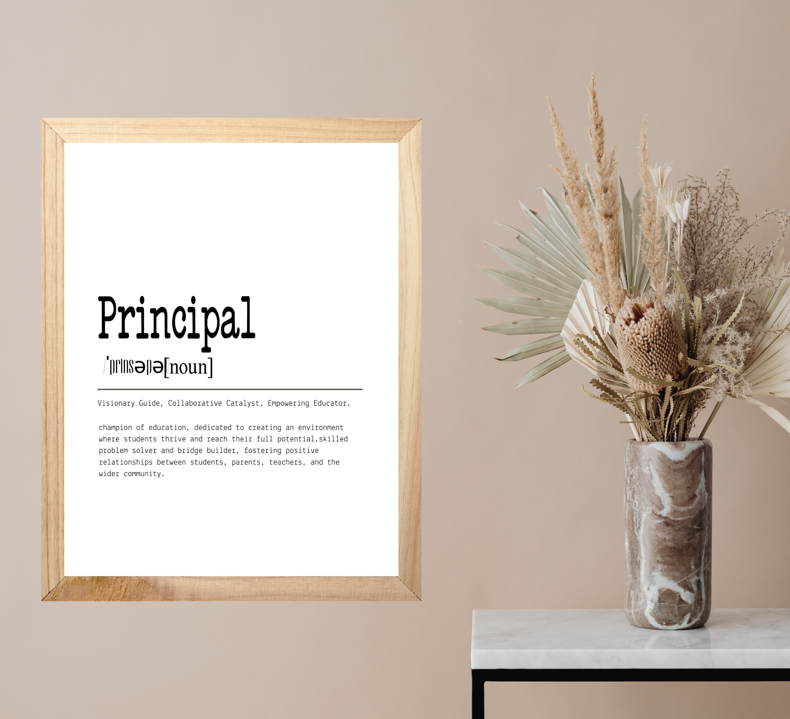 Editable School Principal Printable, School Principal Gift, Principal ...