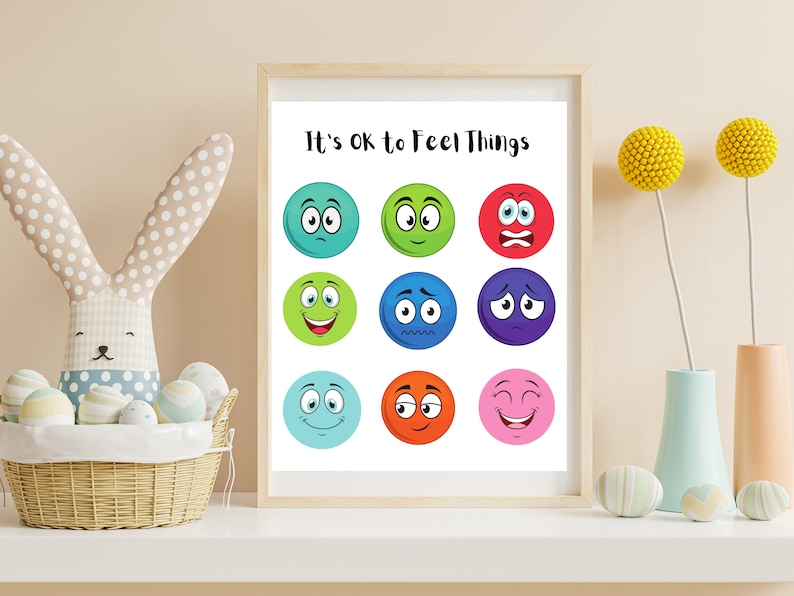 Kids Emotions Emoji Emoji Poster Feelings Chart Emotions - Etsy