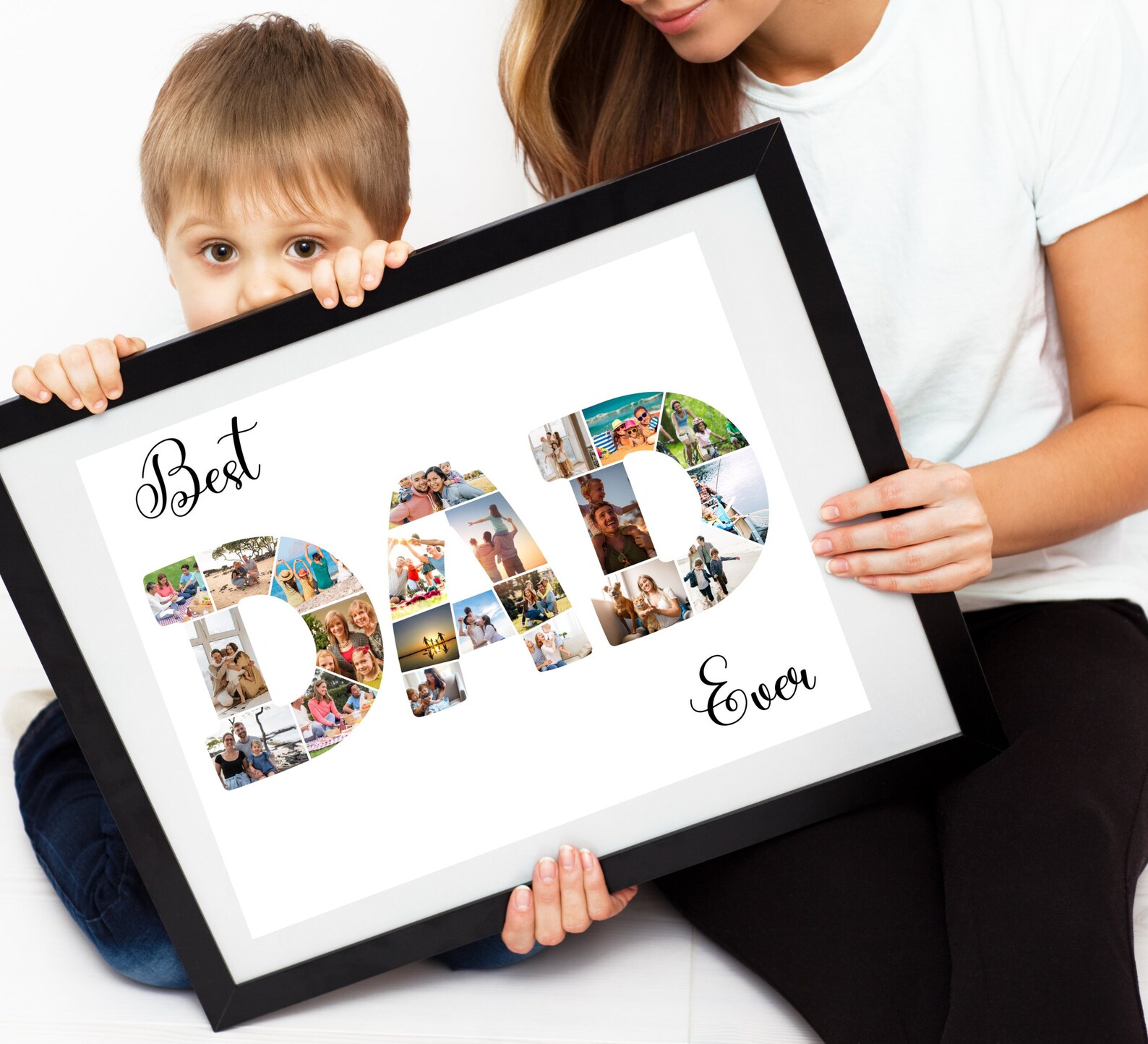 Editable DAD Photo Collage Custom Photo Collage for Dad - Etsy Canada