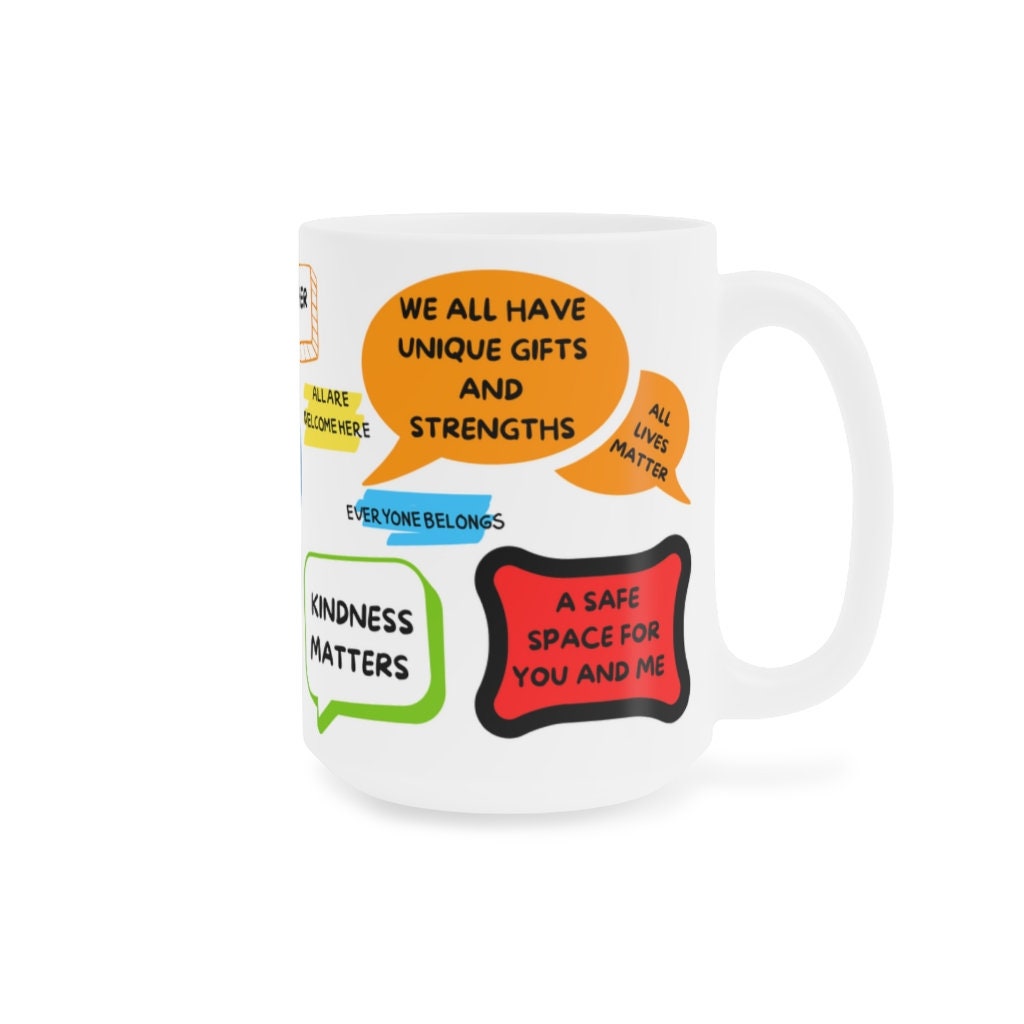 Diversity Mug, Equality, Kindness, Inclusion, Women Empowerment, All ...