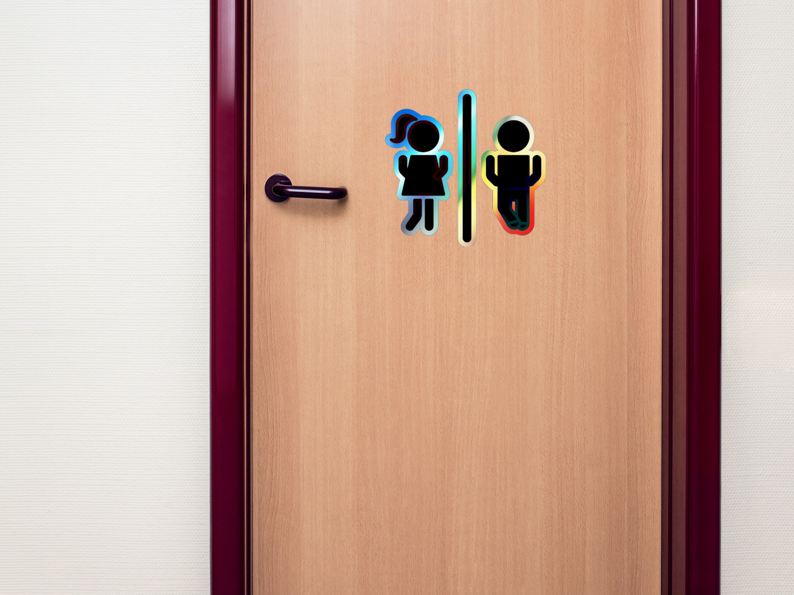 Cute Bathroom Sign, Bathroom Decal, Funny Bathroom Signs, Bathroom Tile ...