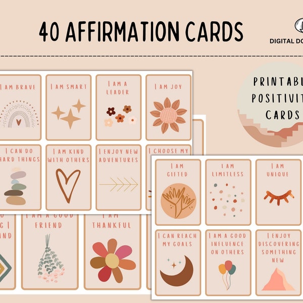Affirmation Cards Printable - Etsy