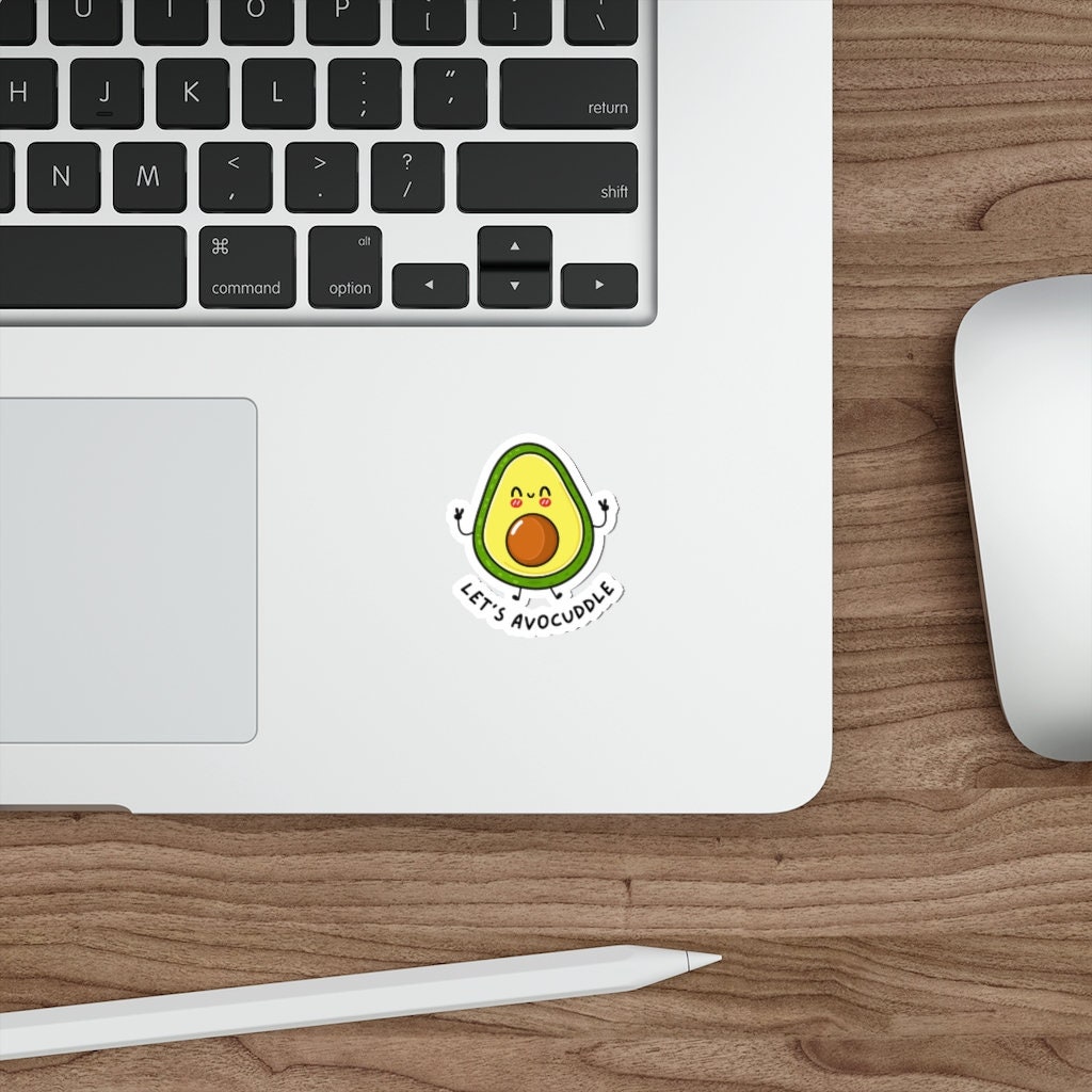 Avocado Sticker, Avocuddle, Die-cut Sticker, Sticker Gift, Laptop Decal ...