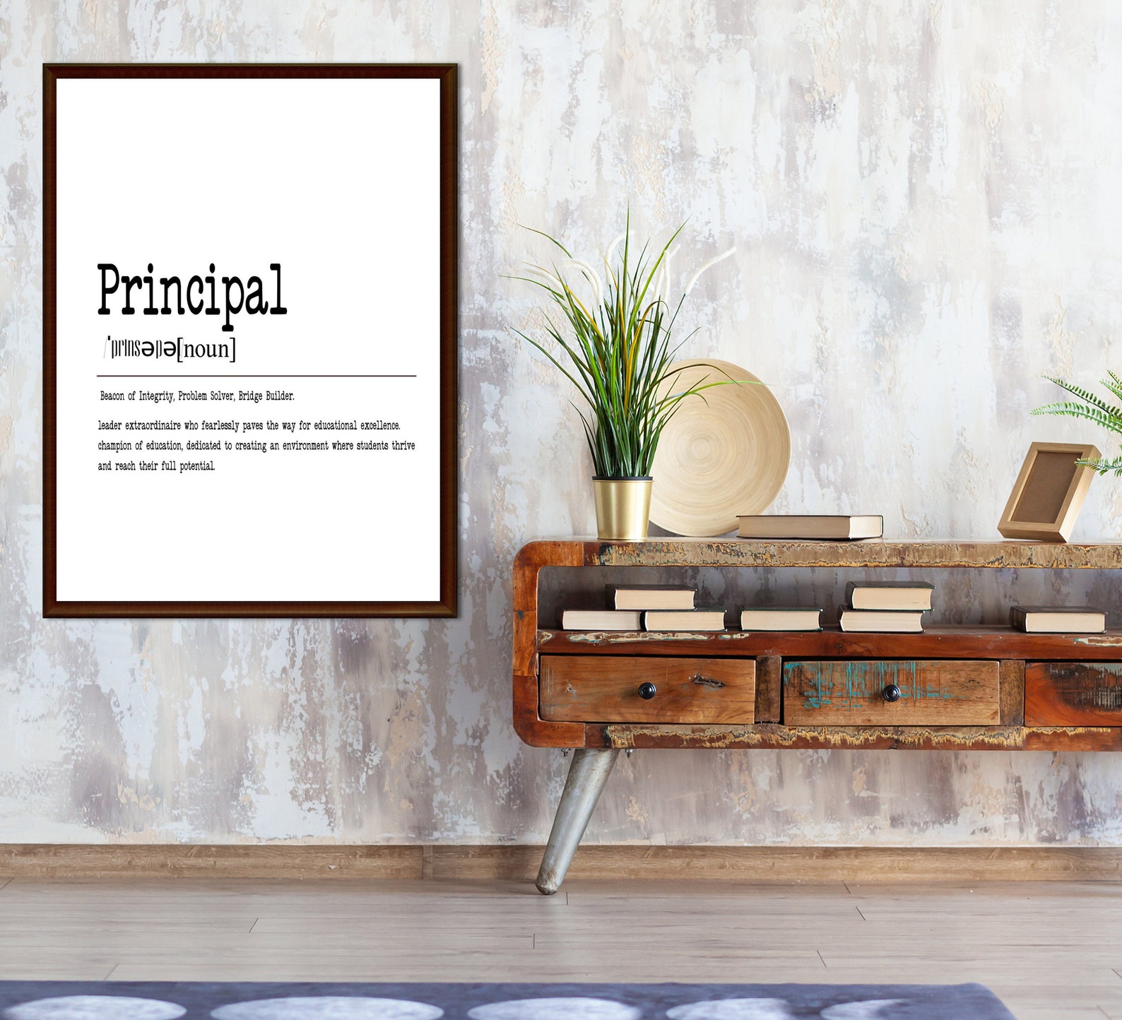 Editable School Principal Printable, School Principal Gift, Principal ...