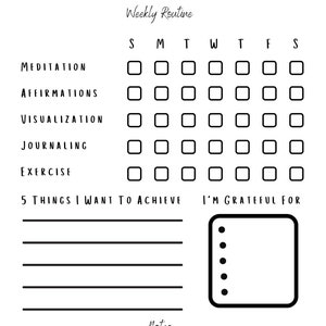 Editable Life Planner Vision Template, Life Purpose Chart, Life Vision ...