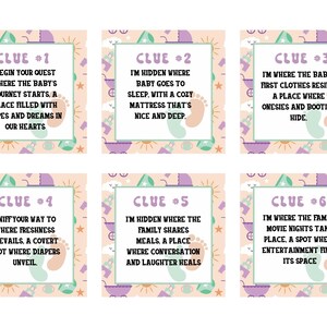 Gender Reveal Scavenger Hunt, Gender Reveal Game, Baby Shower Games ...