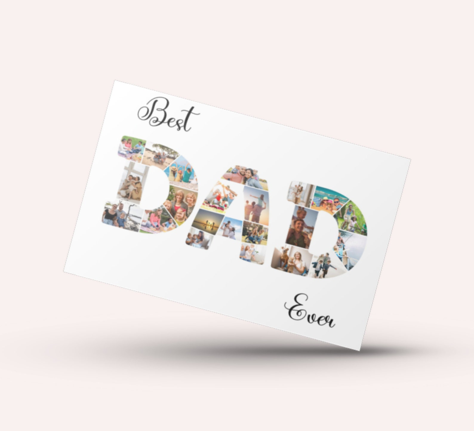Editable DAD Photo Collage Custom Photo Collage for Dad - Etsy Canada
