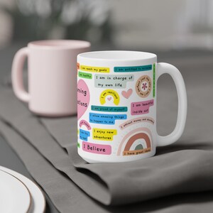 Daily Affirmations Mug, Ceramic Mugs (11oz15oz20oz), Positive ...