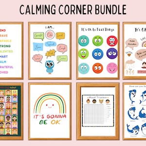 Calm Down Corner Kit, Calming Corner Wall Art, Calming Corner Chart ...