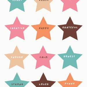 Classroom Poster Printable, Star Affirmations Poster Printable, Kids ...