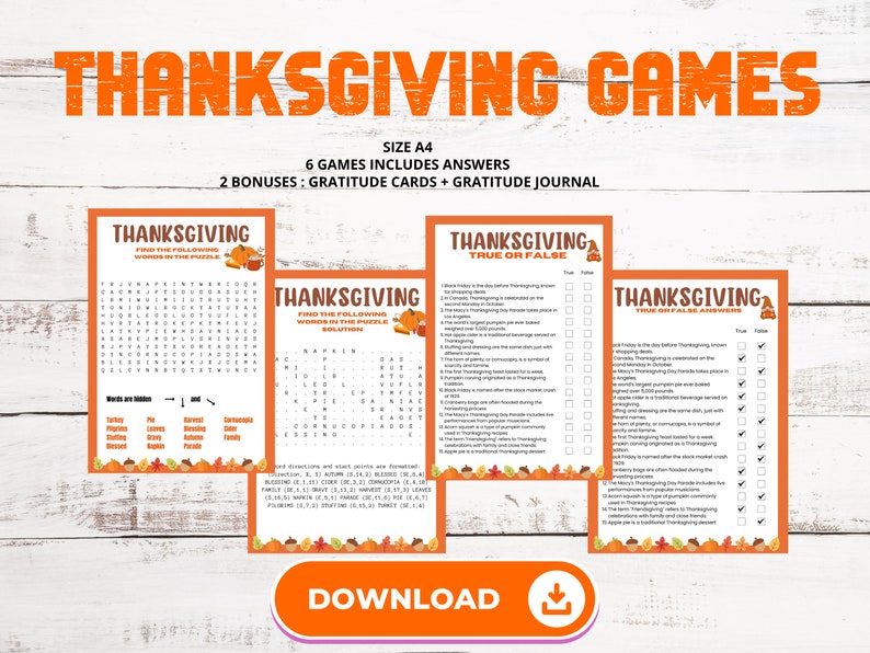 Thanksgiving Printable Games, Thanksgiving Games, Thanksgiving Game ...