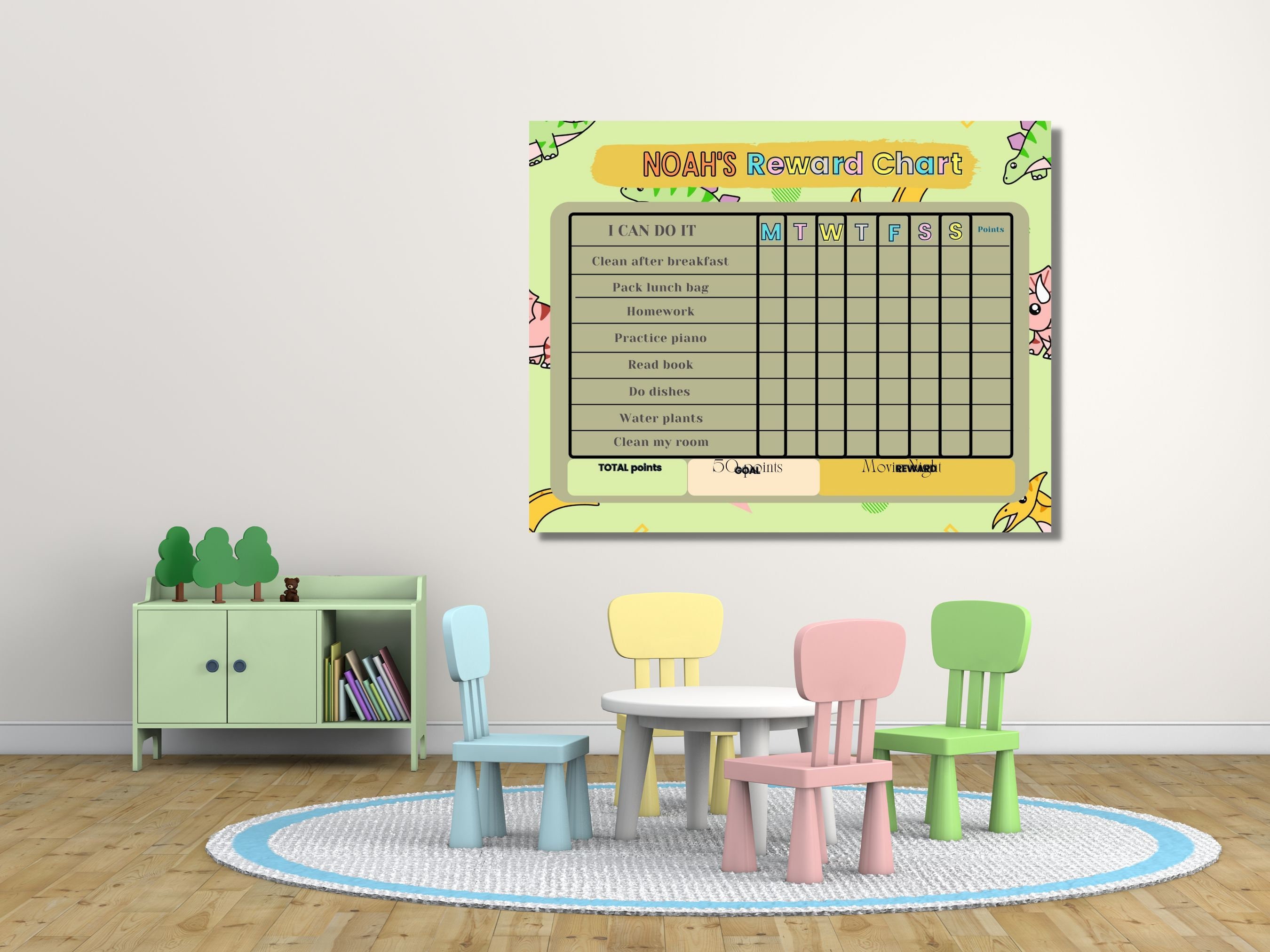 Reward Chart Printable Instant Download Reward Chart Explore - Etsy