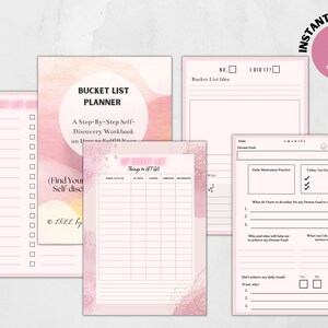 2023 Bucket List, Bucket List Planner, Self Discovery Prompts, Bucket ...