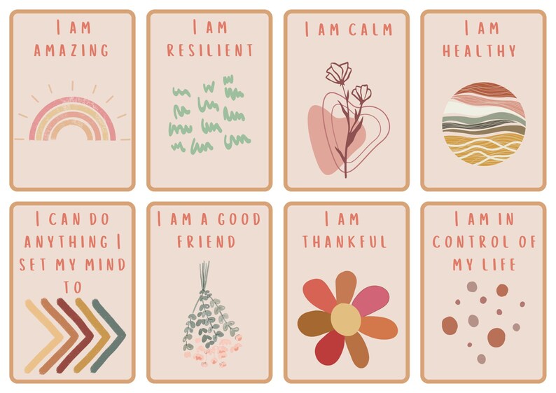 Daily Affirmation Cards, Printable Cards, Positive Affirmation Cards ...