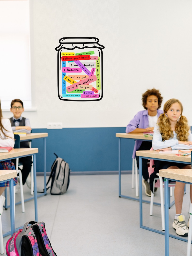 Stay Positive Jar With 82 Little Kind Notes / Affirmation Printable ...