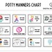 Potty Training Chart, Bathroom Routine Chart, Habit Training Printable ...