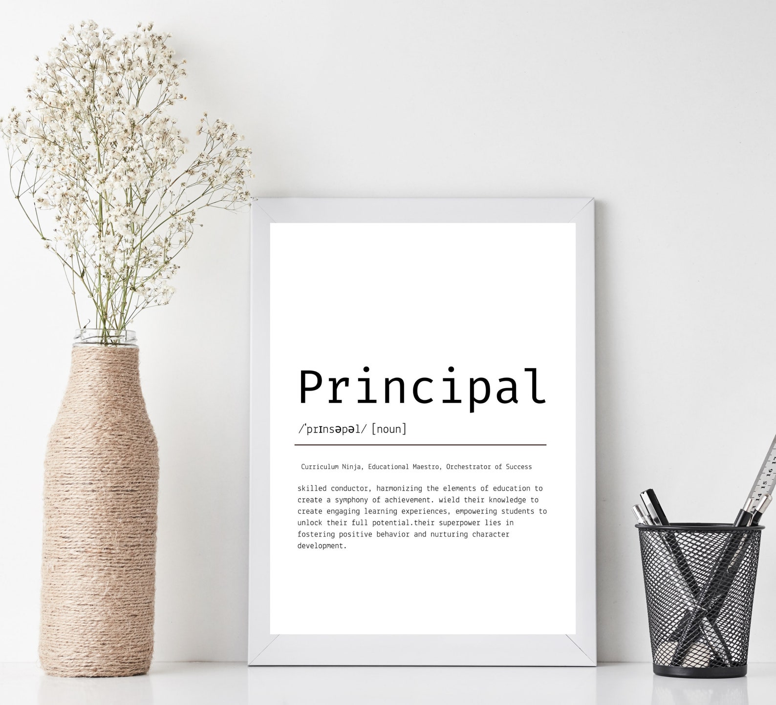 Principal Gift Principal Printable Sign Editable School - Etsy Canada