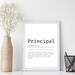 Editable School Principal Printable, School Principal Gift, Principal ...
