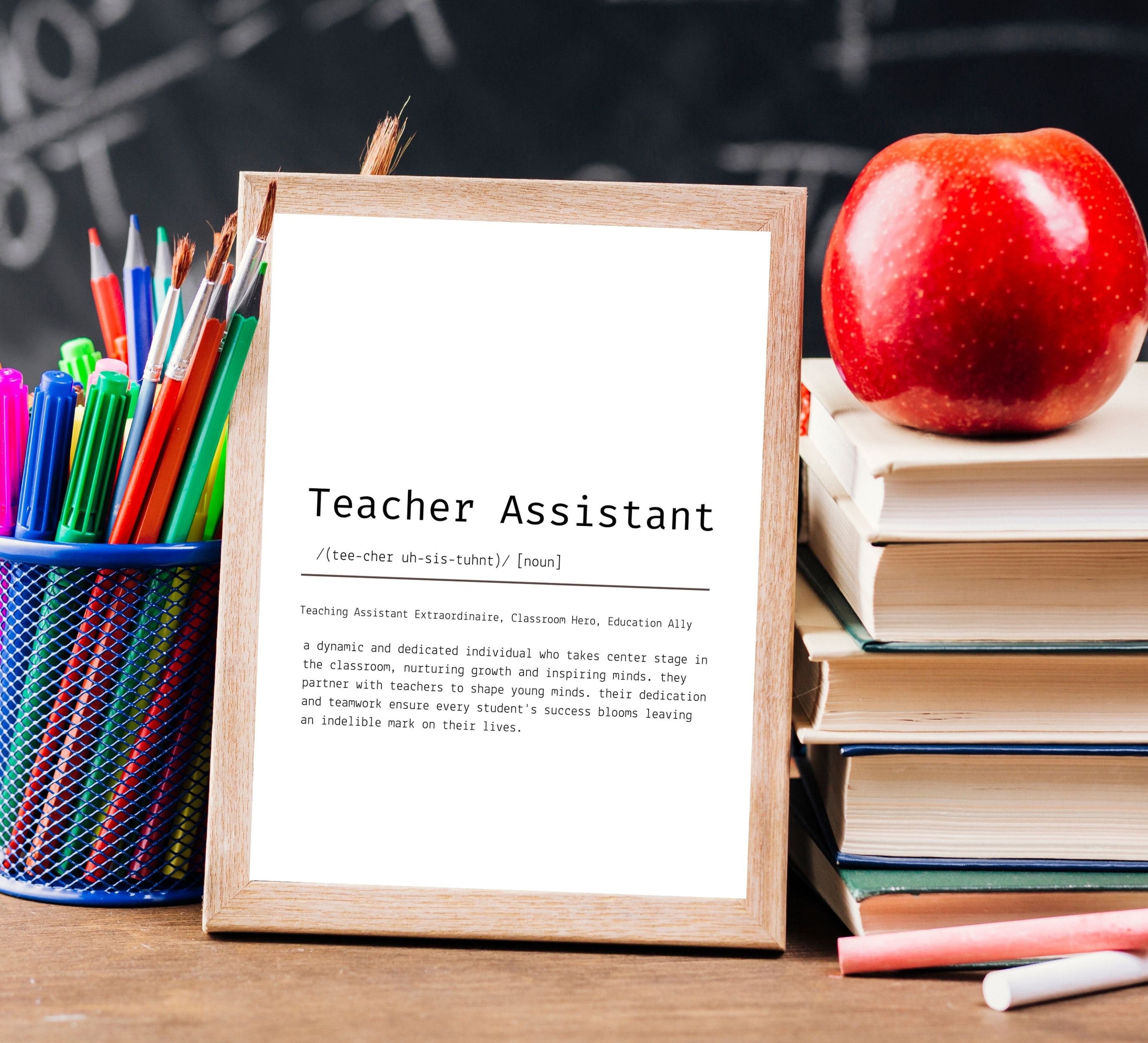 Editable School Teacher Assistant Poster L Printable Teacher - Etsy