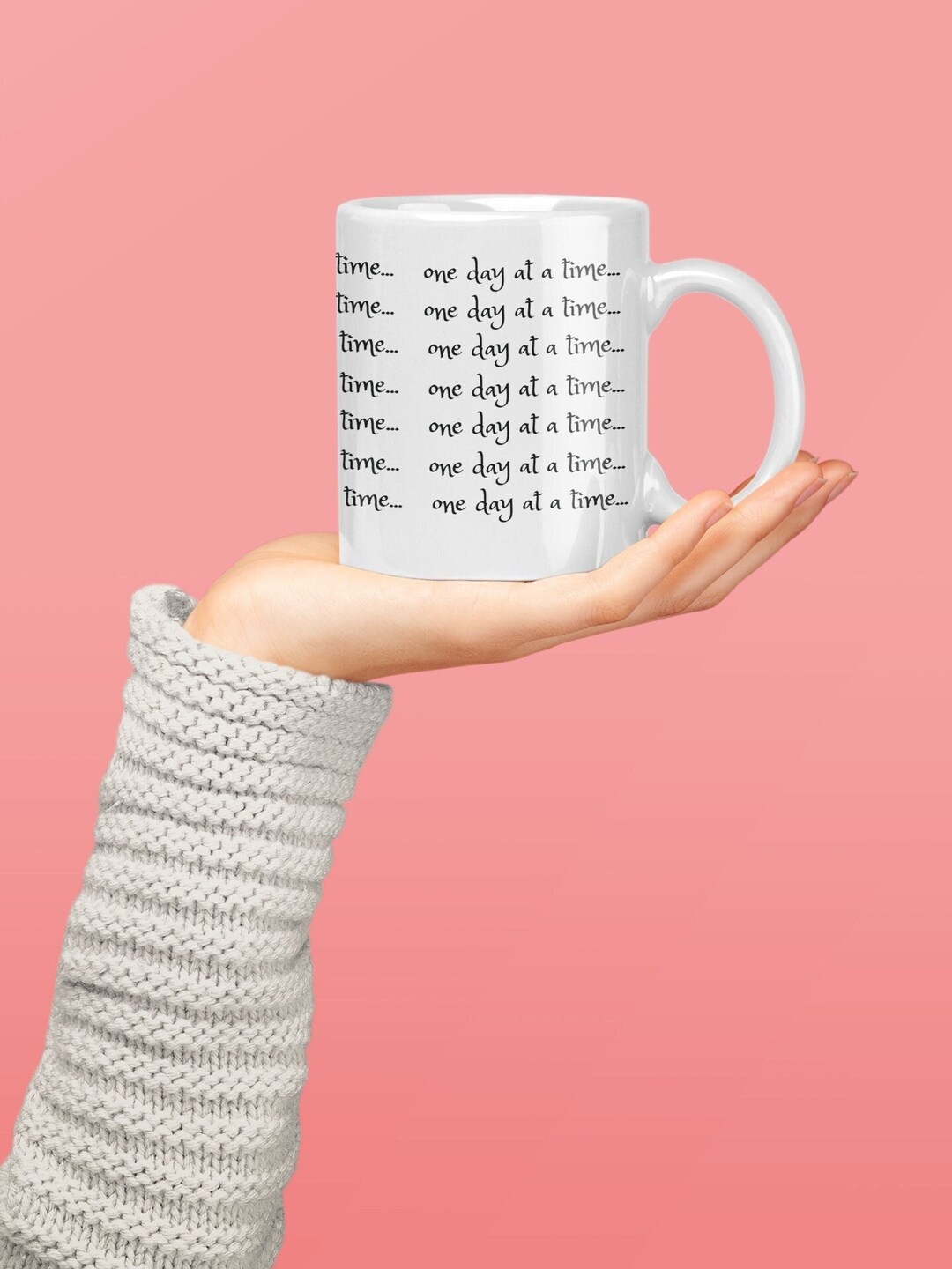 Encouragement Mug, Self Care Mug, One Day a a Time, Encouragement Gift ...