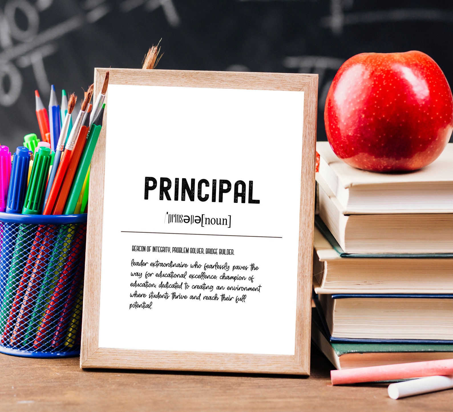 Editable School Principal Printable, School Principal Gift, Principal ...