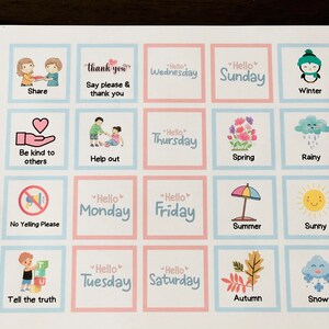 Editable Kids Daily Responsibilities Cards and Chart, Printable Routine ...