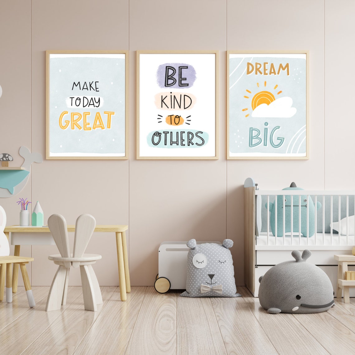 Kids Playroom Inspirational Art Wall Decor Set of 6 Prints - Etsy