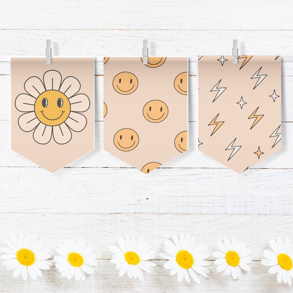 Printable Groovy Birthday Banner - Etsy